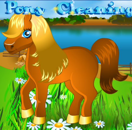 Pony Cleaning - Spielen Sie Pony Cleaning bei UgameZone.com.